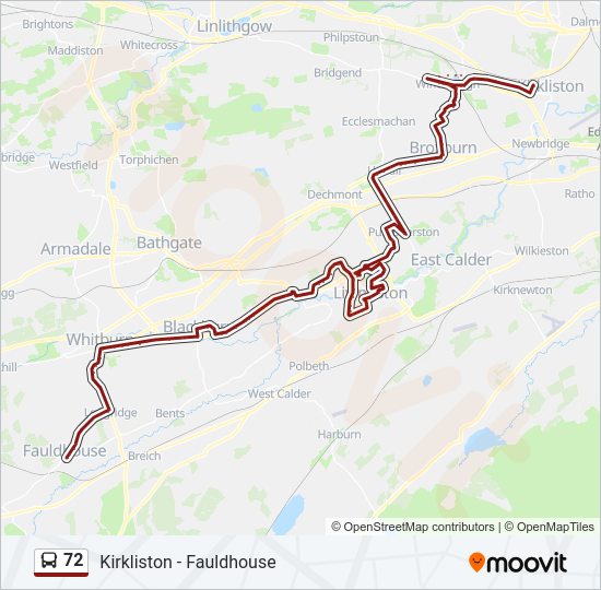 72 Route: Schedules, Stops & Maps - Kirkliston (Updated)