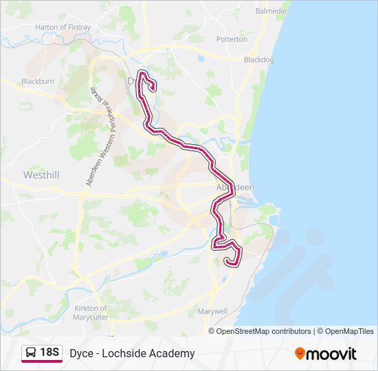 18S Route: Schedules, Stops & Maps - Altens (Updated)
