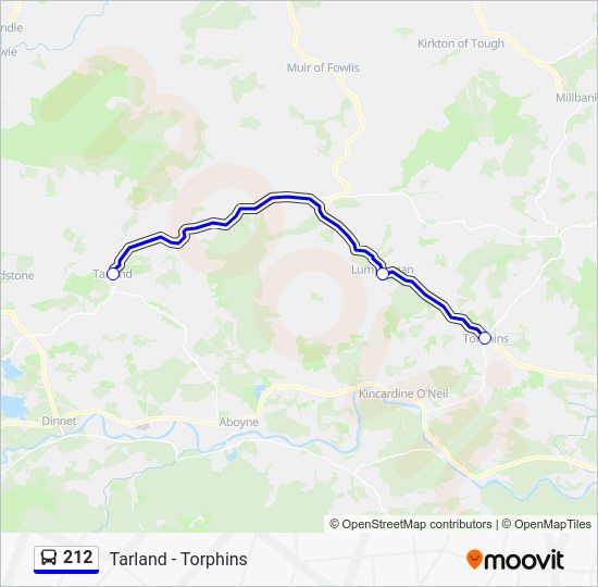 212 Route: Schedules, Stops & Maps - Torphins (Updated)