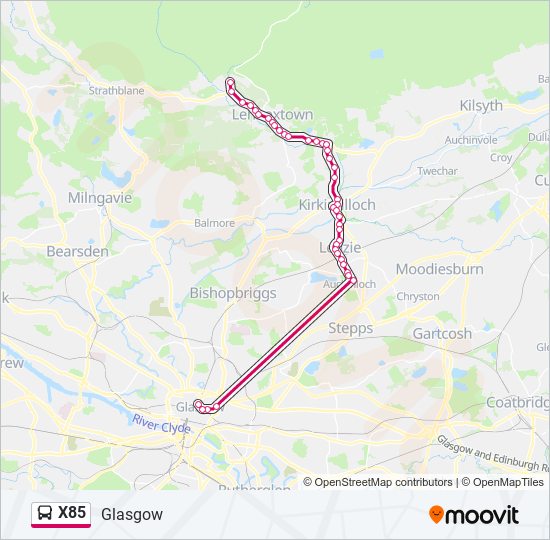 x85 Route: Schedules, Stops & Maps - Glasgow (Updated)