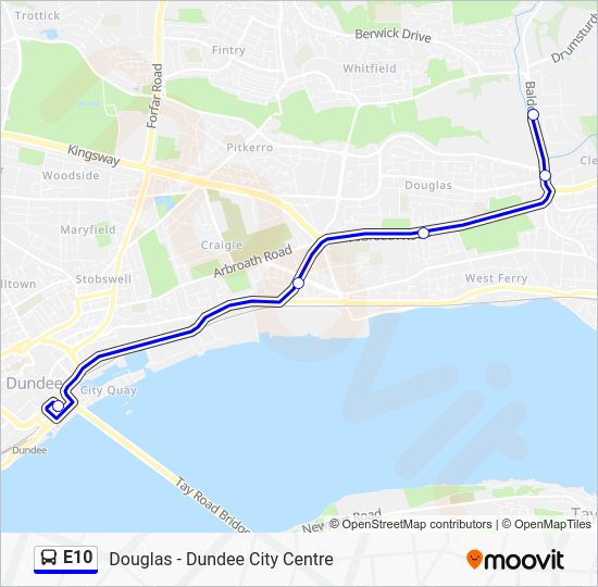 E10 Route: Schedules, Stops & Maps - Dundee City Centre (Updated)