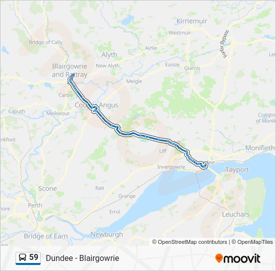 59 Route: Schedules, Stops & Maps - Dundee City Centre (Updated)