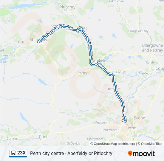 23x Route: Schedules, Stops & Maps - Inveralmond (Updated)