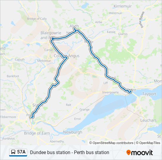 57a Route: Schedules, Stops & Maps - Dundee City Centre (Updated)