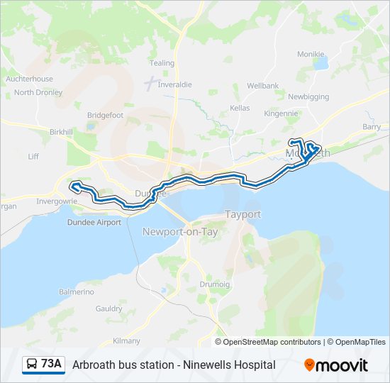 73a Route: Schedules, Stops & Maps - Ninewells (Updated)