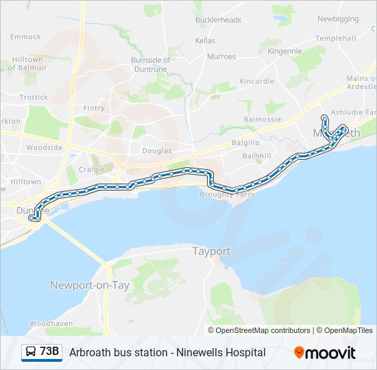 73b Route: Schedules, Stops & Maps - Monifieth (Updated)