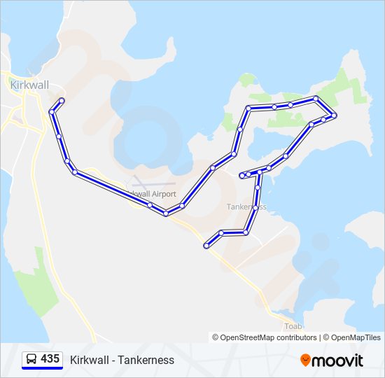 435 Route: Schedules, Stops & Maps - Kirkwall (Updated)