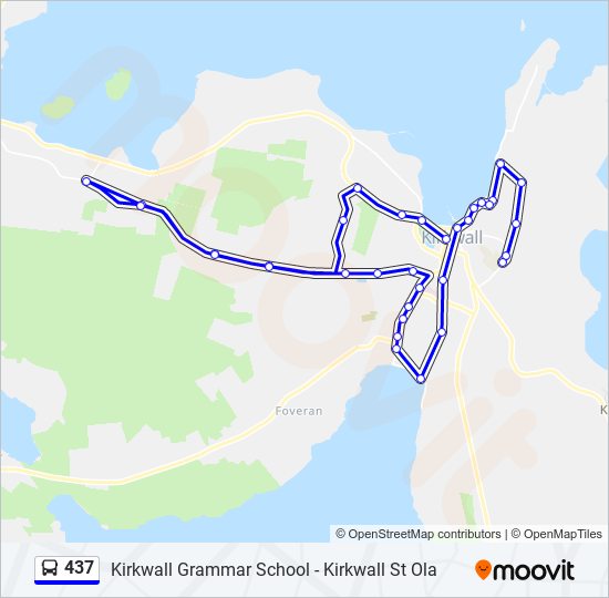 437 Route: Schedules, Stops & Maps - Kirkwall (Updated)