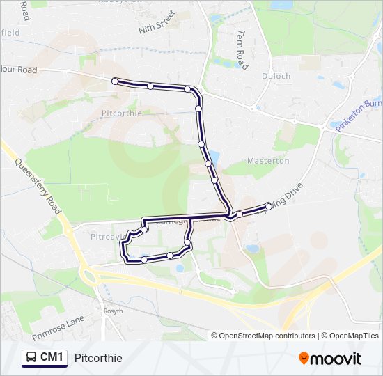 CM1 Route: Schedules, Stops & Maps - Dunfermline (Updated)