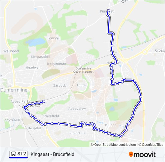 ST2 Route: Schedules, Stops & Maps - Brucefield (Updated)