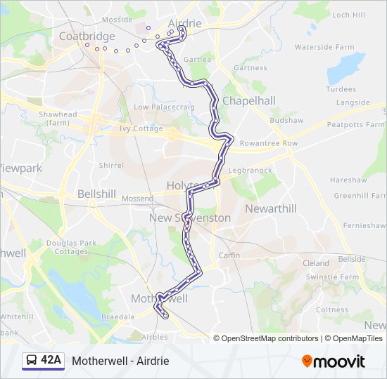 42A Route: Schedules, Stops & Maps - Motherwell (Updated)