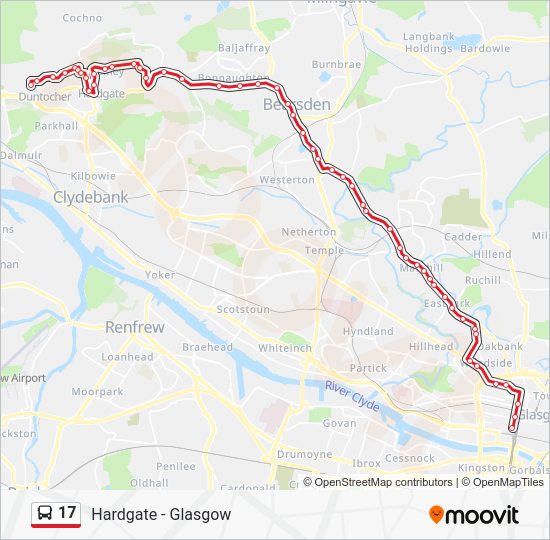 17 Route: Schedules, Stops & Maps - Duntocher (Updated)