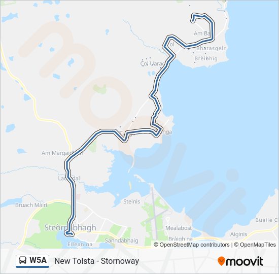 W5A Route: Schedules, Stops & Maps - Stornoway (Updated)