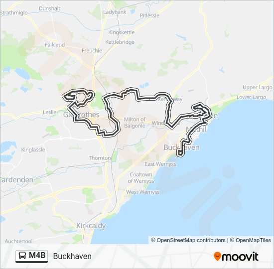 m4b Route: Schedules, Stops & Maps - Buckhaven (Updated)