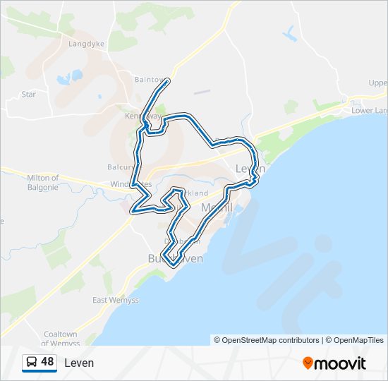 48 Route: Schedules, Stops & Maps - Leven (Updated)