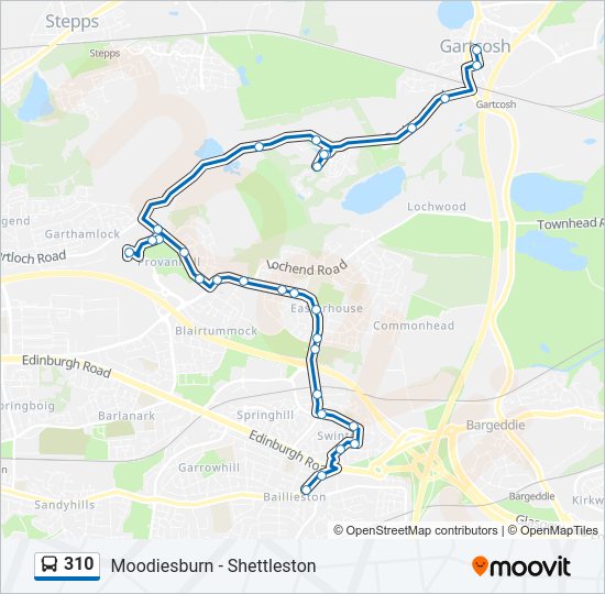 310 Route: Schedules, Stops & Maps - Baillieston (Updated)
