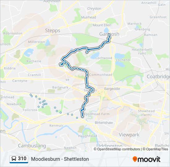 310 Route: Schedules, Stops & Maps - Gartcosh (Updated)