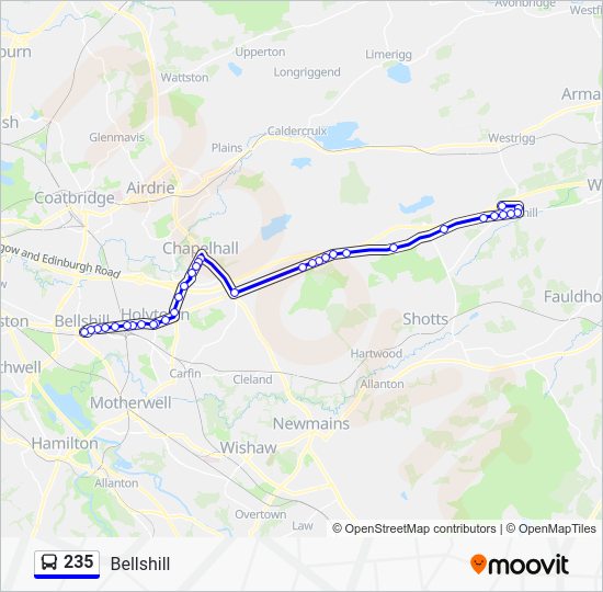 235 Route: Schedules, Stops & Maps - Bellshill (Updated)