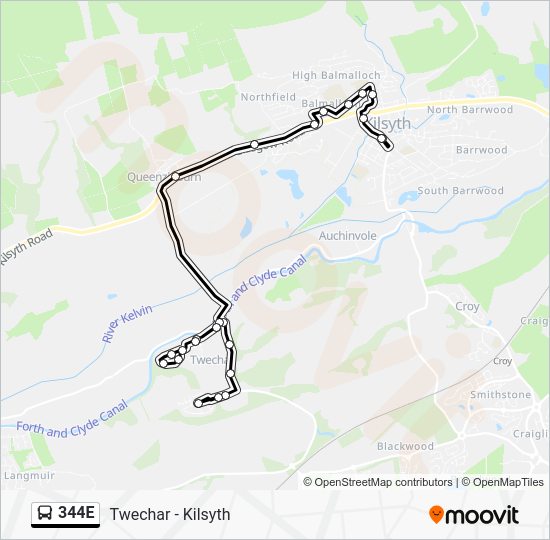 344E Route: Schedules, Stops & Maps - Kilsyth (Updated)