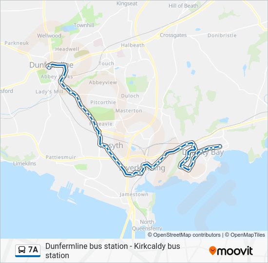 7A Route: Schedules, Stops & Maps - Dalgety Bay (Updated)