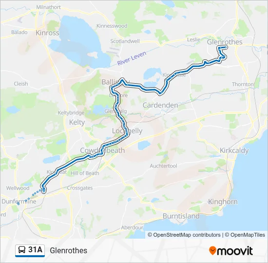 31A Route: Schedules, Stops & Maps - Glenrothes (Updated)