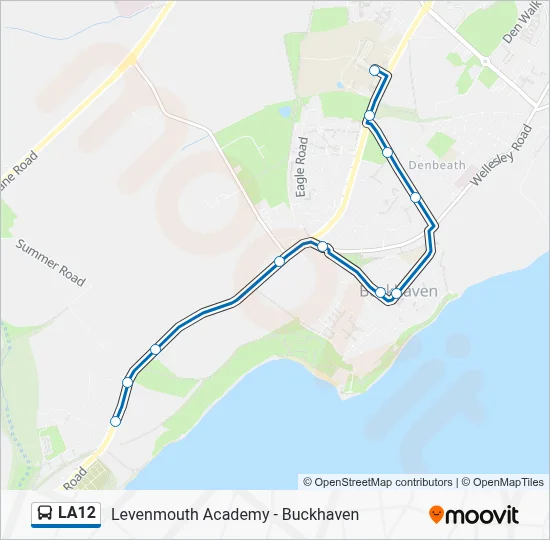 LA12 Route: Schedules, Stops & Maps - Buckhaven (Updated)