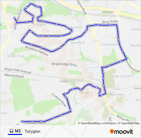 M2 Route: Schedules, Stops & Maps - Toryglen (Updated)