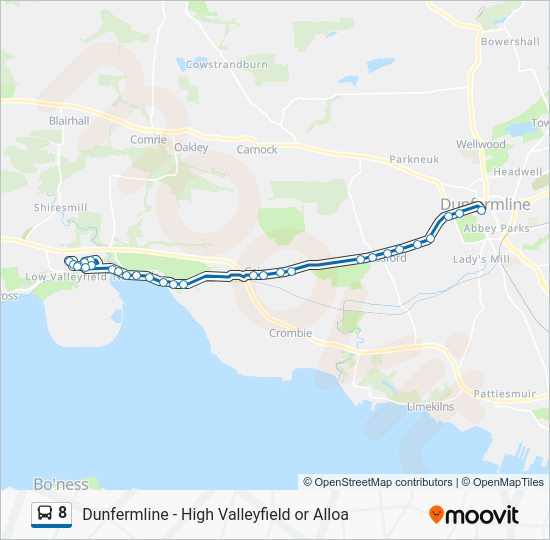 8 Route: Schedules, Stops & Maps - High Valleyfield (Updated)