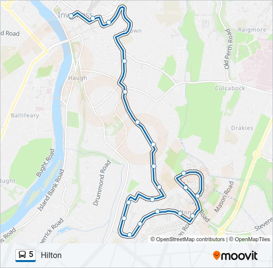 5 Route: Schedules, Stops & Maps - Hilton (Updated)