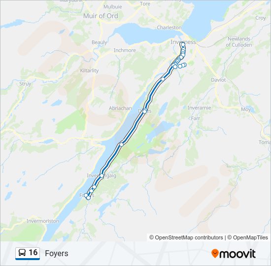 16 Route: Schedules, Stops & Maps - Foyers (Updated)