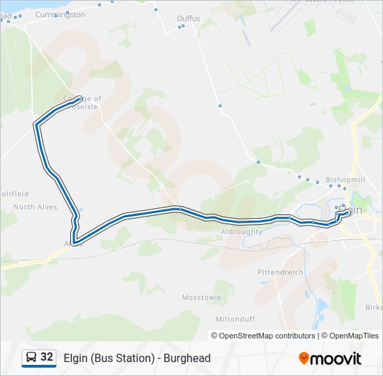 32 Route: Schedules, Stops & Maps - Elgin (Updated)