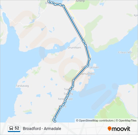 52 Route: Schedules, Stops & Maps - Broadford (Updated)