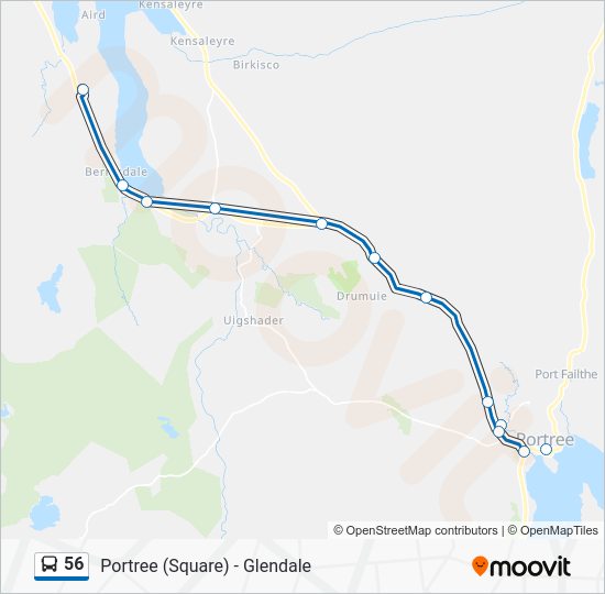 56 Route: Schedules, Stops & Maps - Bernisdale (Updated)