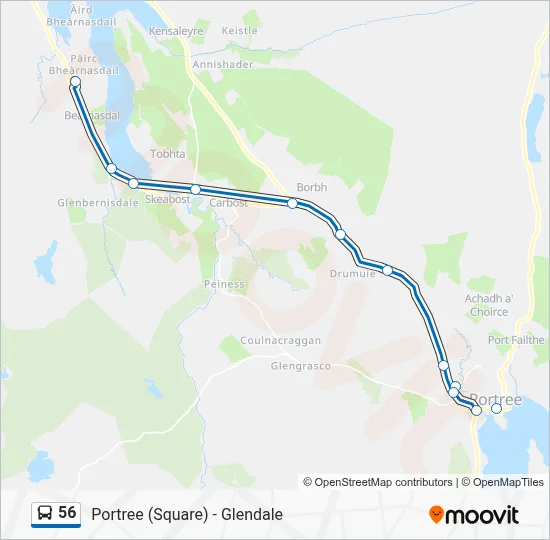 56 Route: Schedules, Stops & Maps - Bernisdale (Updated)
