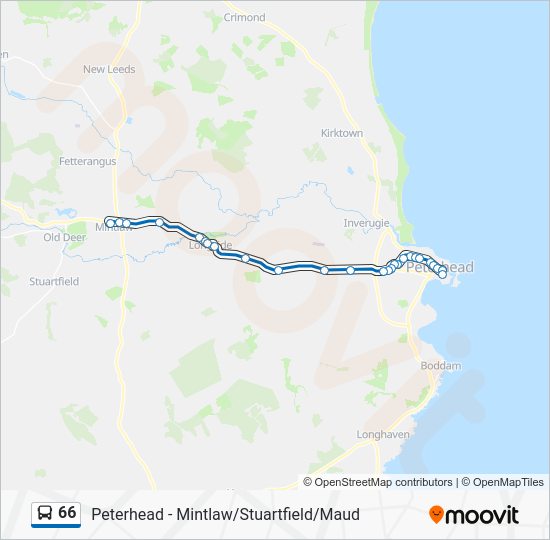 66 Route: Schedules, Stops & Maps - Mintlaw (Updated)