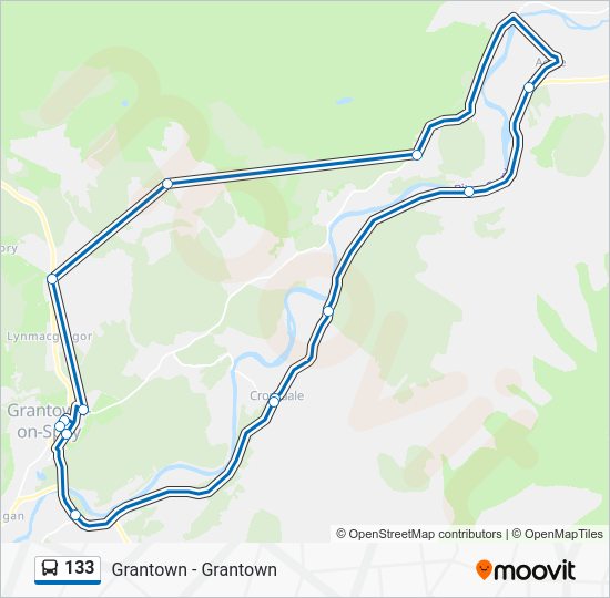 133 Route: Schedules, Stops & Maps - Grantown-On-Spey (Updated)