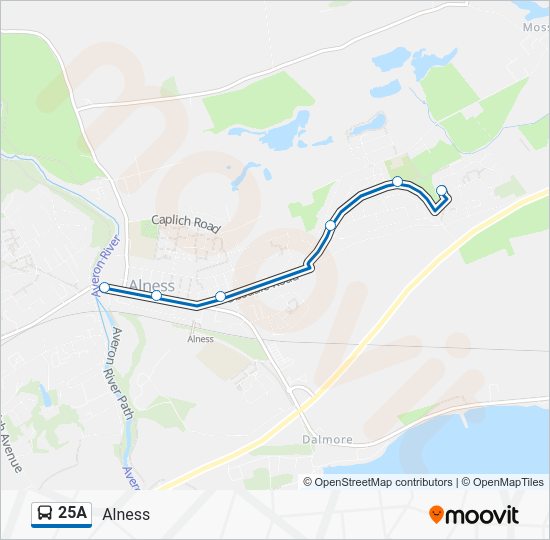 25A Route: Schedules, Stops & Maps - Alness (Updated)