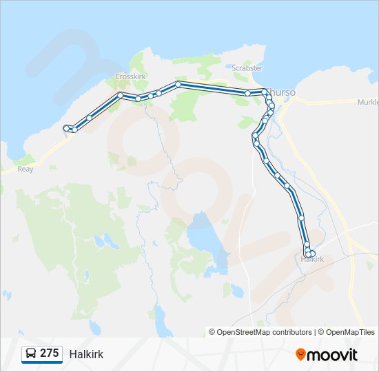 275 Route: Schedules, Stops & Maps - Halkirk (Updated)