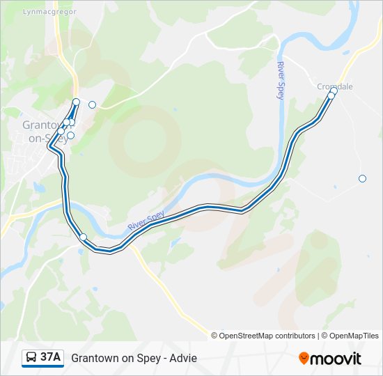 37a Route: Schedules, Stops & Maps - Cromdale (Updated)