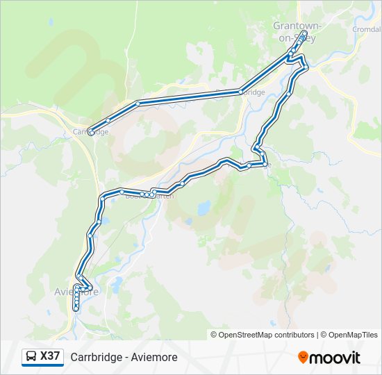 X37 Route: Schedules, Stops & Maps - Aviemore (Updated)