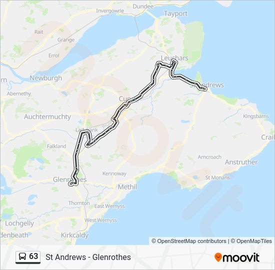 63 Route: Schedules, Stops & Maps - Glenrothes (Updated)