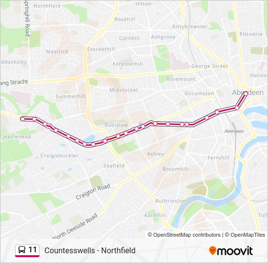 11 Route: Schedules, Stops & Maps - Aberdeen (Updated)