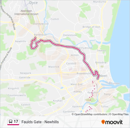 17 Route: Schedules, Stops & Maps - Bucksburn (Updated)