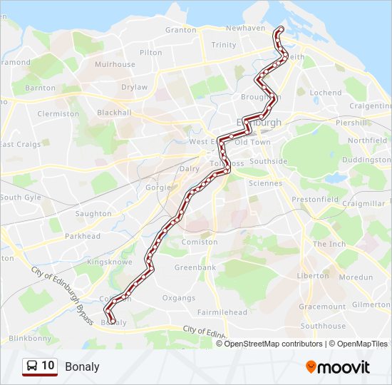 10 Route: Schedules, Stops & Maps - Bonaly (Updated)