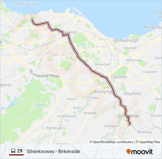 29 Route: Schedules, Stops & Maps - Birkenside (Updated)