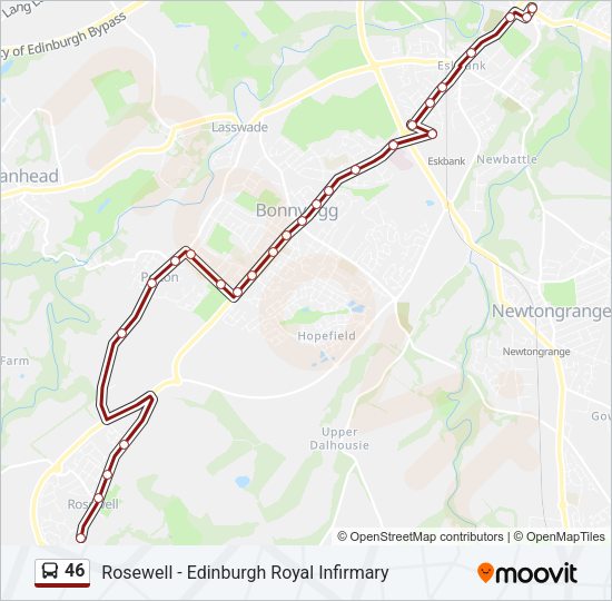 46 Route: Schedules, Stops & Maps - Dalkeith (Updated)