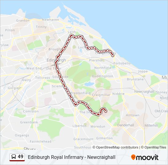 49 Route: Schedules, Stops & Maps - Craigentinny (Updated)