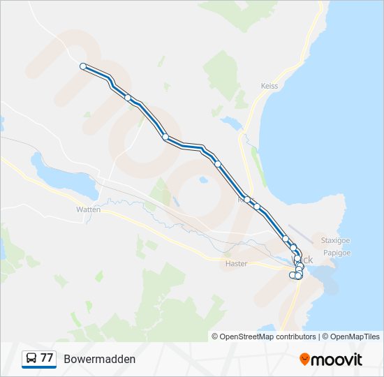 77 Route: Schedules, Stops & Maps - Bowermadden (Updated)