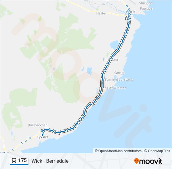 175 Route: Schedules, Stops & Maps - Wick (Updated)