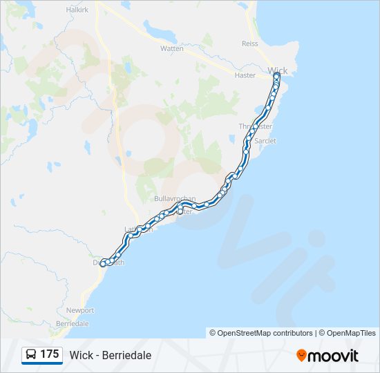 175 Route: Schedules, Stops & Maps - Dunbeath (Updated)